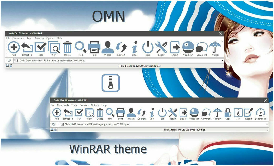 OMN WinRAR theme – SkinPack