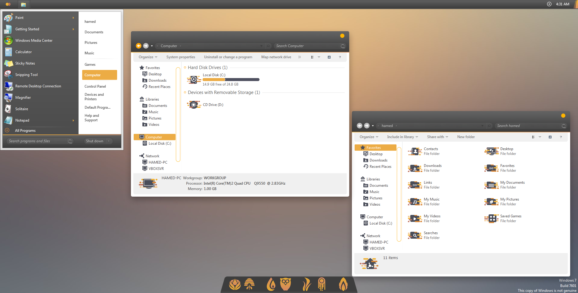 SkinPackTheme for Windows7
