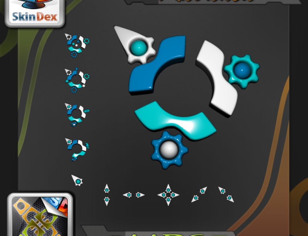 SkinPackTheme for WindowsDIM v4 | TechnoBlue Cursor Pack