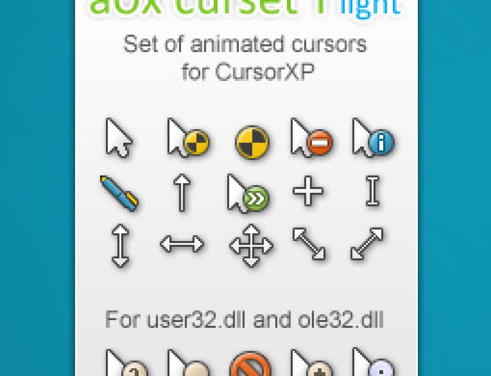 SkinPackTheme for WindowsOxygen Cursor Pack