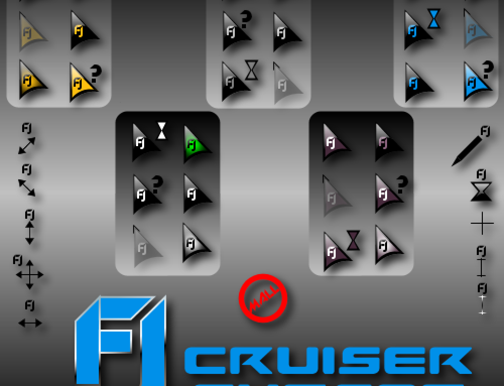 SkinPackTheme for WindowsDIM v4 | TechnoBlue Cursor Pack