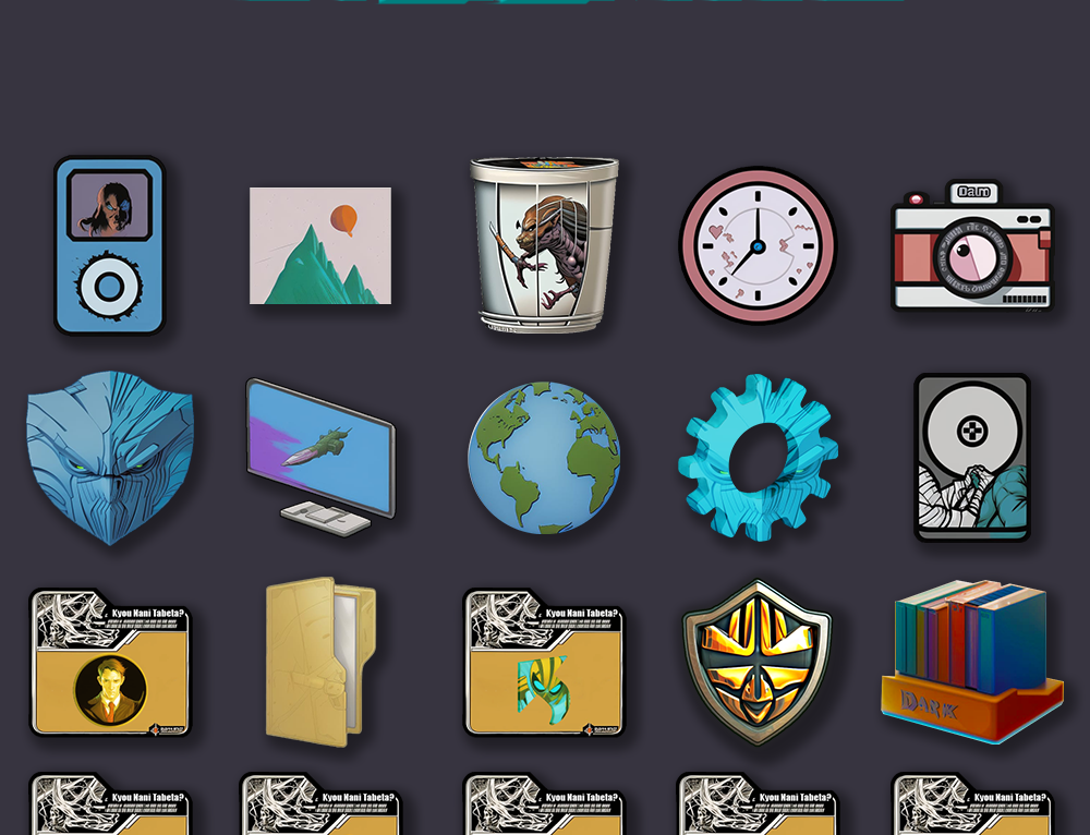 MSI Dragon Red IconPack 7TSP - Skin Pack for Windows 11 and 10