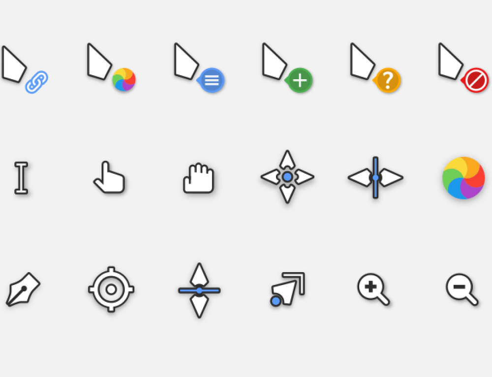 ModBlackmoon Crystal 1.2 Cursor Pack - Skin Pack for Windows 11 and 10