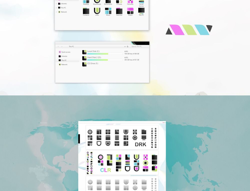 Colloid Dark Cursor Pack - Skin Pack for Windows 11 and 10