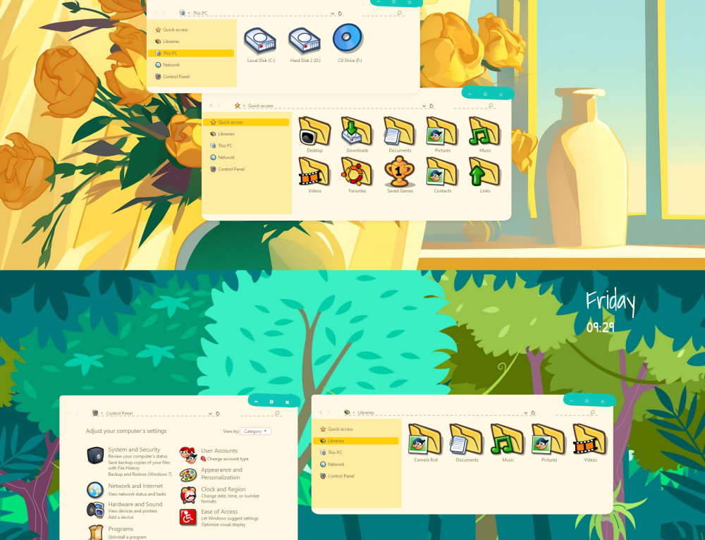 Gartoon Icons - Skin Pack for Windows 11 and 10