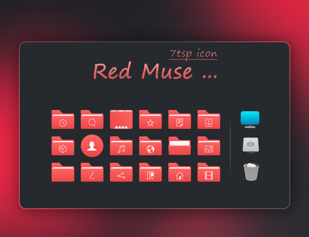 Blue Windows 11 Icons - Skin Pack for Windows 11 and 10