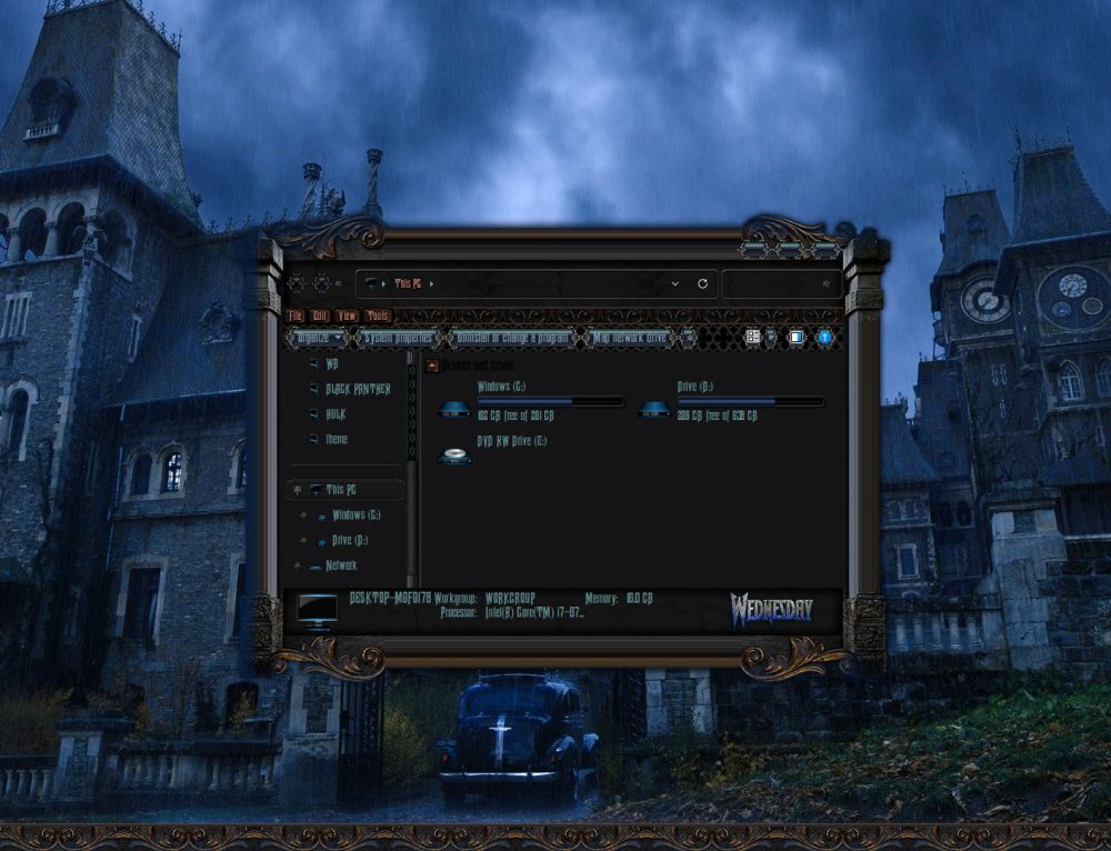 macOS BlackGlass SkinPack for Win10 RS5 - Skin Pack for Windows 11 and 10