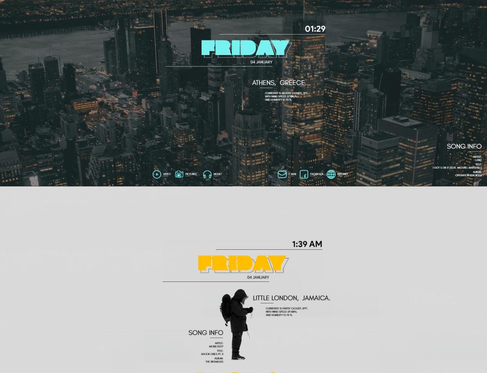 Ageo Rainmeter - Skin Pack for Windows 11 and 10