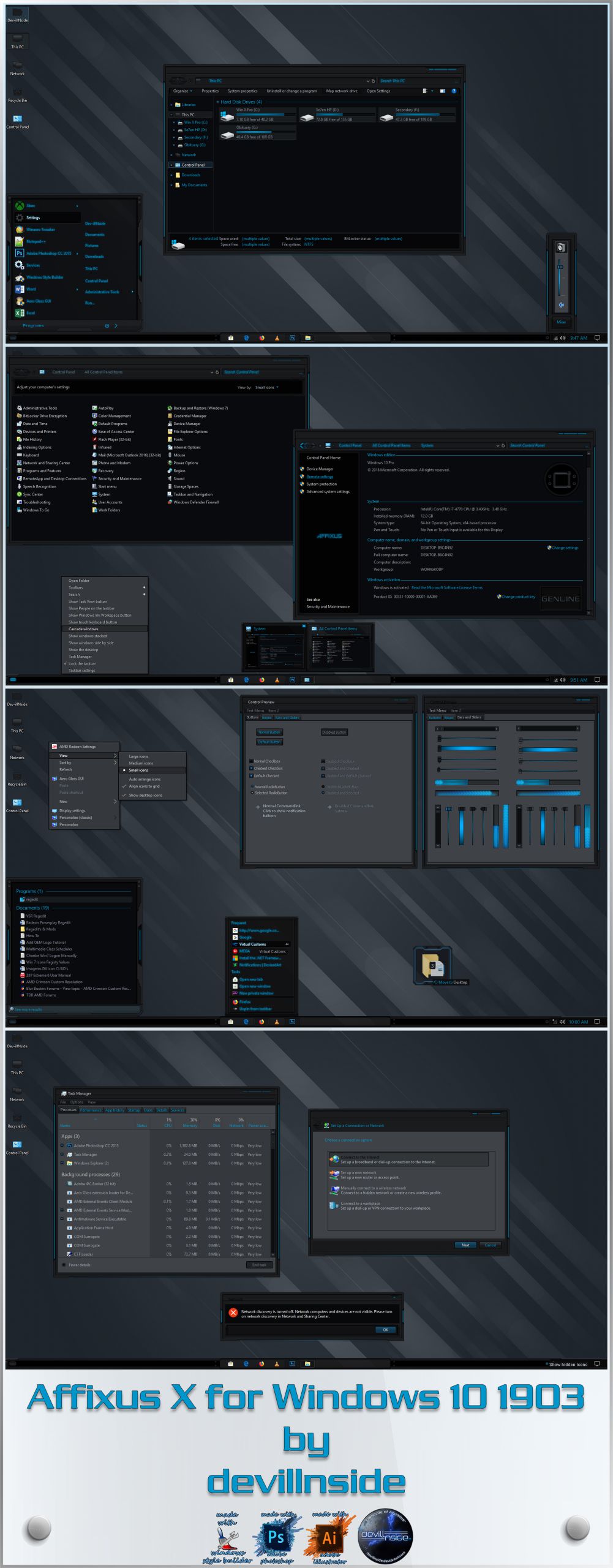 Affixus X for Windows 10 - SkinPack