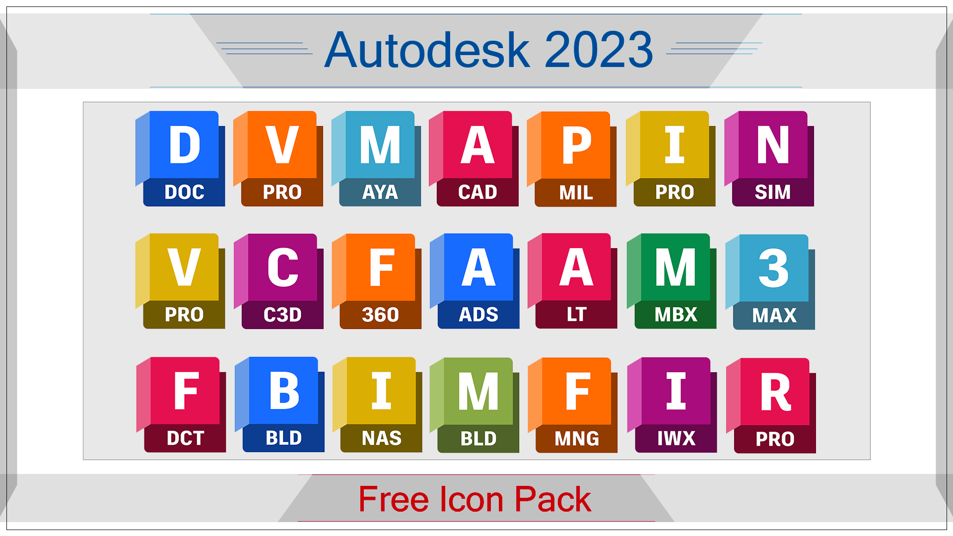 Autodesk 2023 Icons - SkinPack
