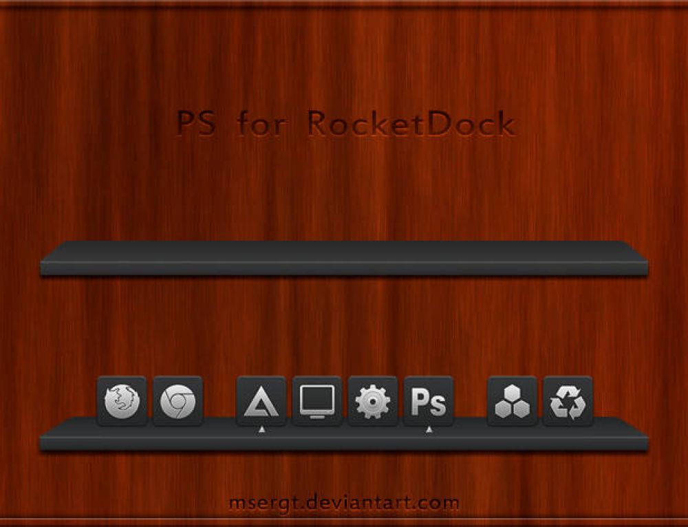 GoldRush for RocketDock - Skin Pack for Windows 11 and 10