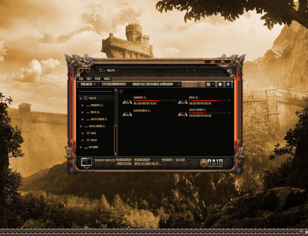 DUNE Premium SkinPack for WindowBlinds - Theme for Windows