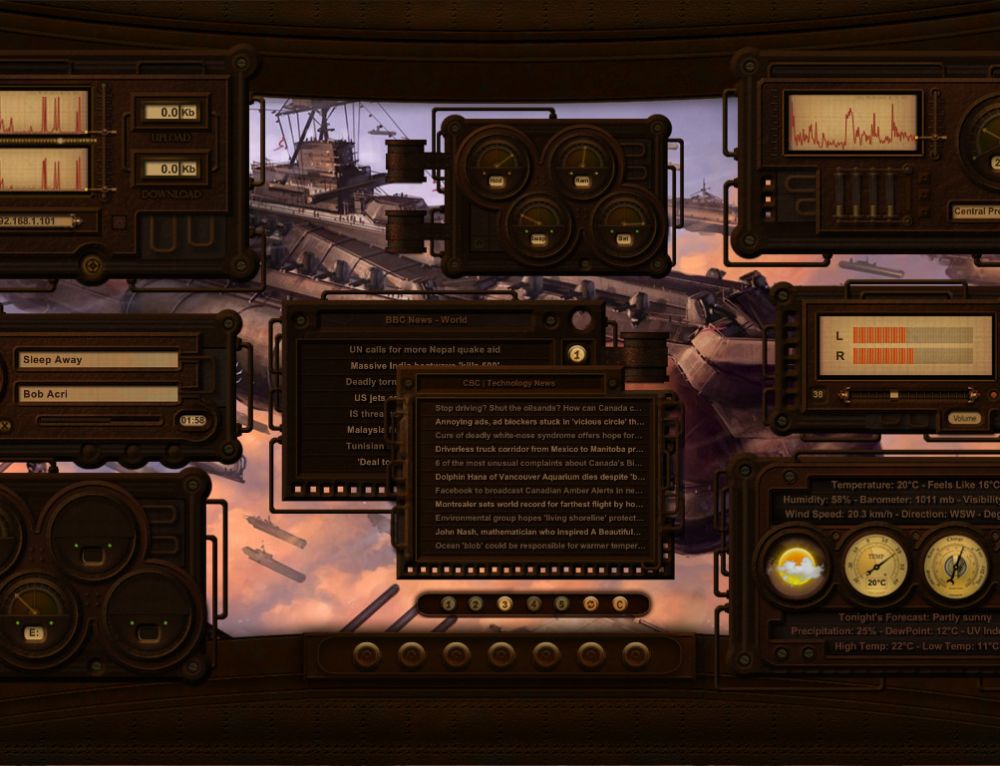 Steampunk for Xwidget - SkinPack