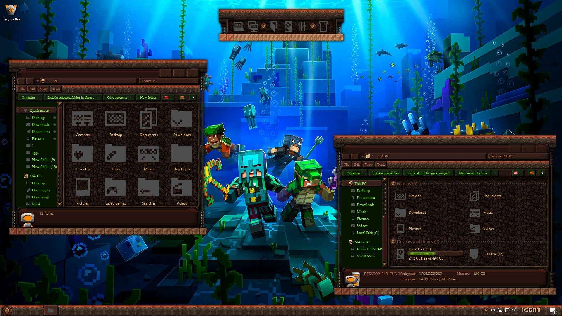 MINECRAFT Premium SkinPack for Windows 11 and 10 - SkinPack