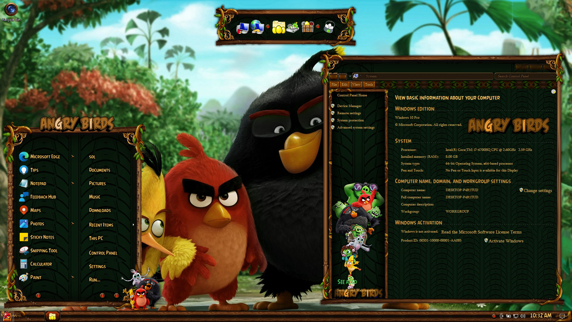ANGRY BIRDS Premium SkinPack for Windows 11 and 10 - Skin Pack