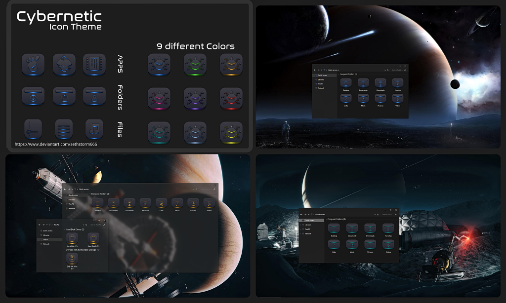 Cybernetic-White IconPack 7TSP - SkinPack