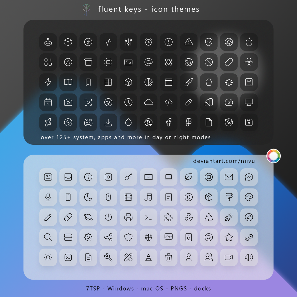 Fluent Keys Icon Theme - SkinPack