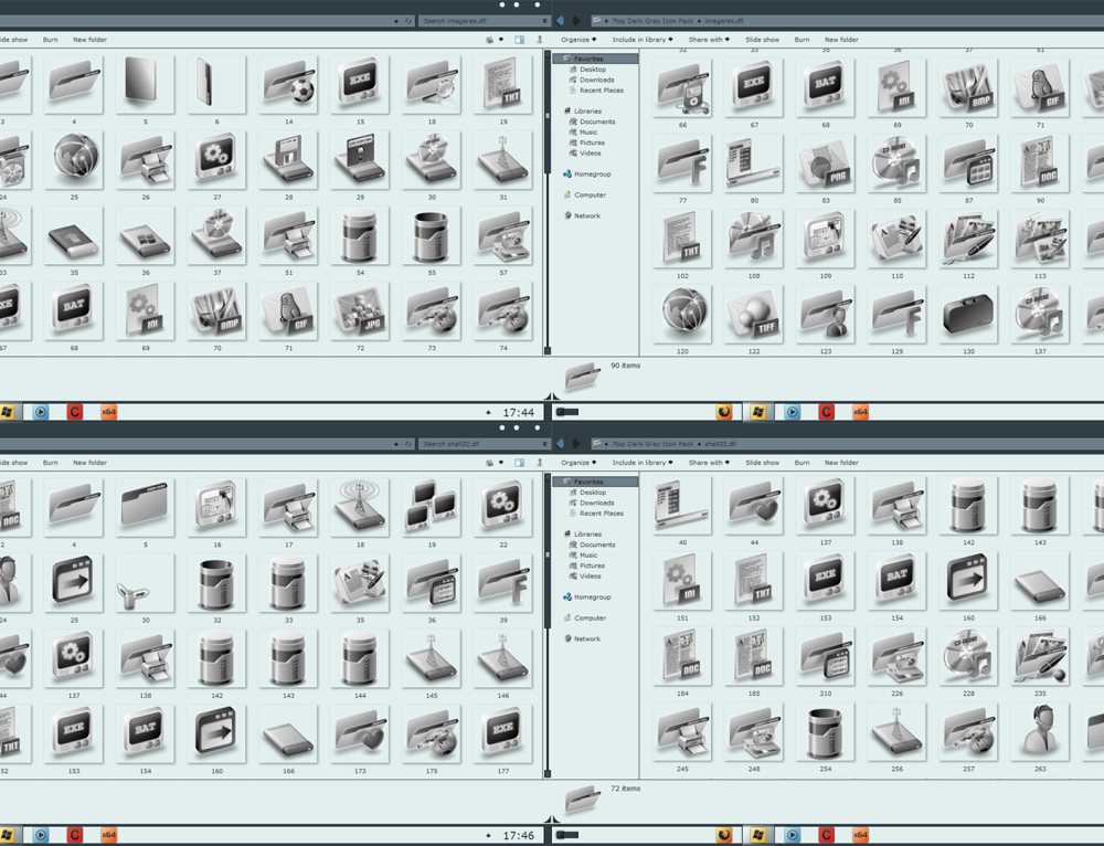 Skinpacktheme For Windowsgreen Muse Iconpack 7tsp