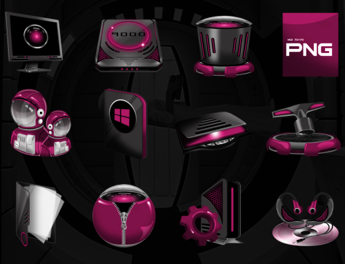SkinPackTheme for WindowsCybernetic-Pink IconPack 7TSP