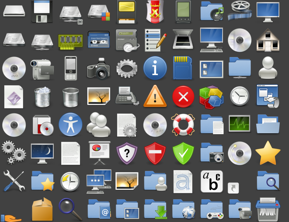 Windows 11 Dark Folder Icons - SkinPack