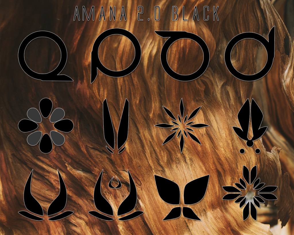 Amana Black IconPack 7TSP - Skin Pack
