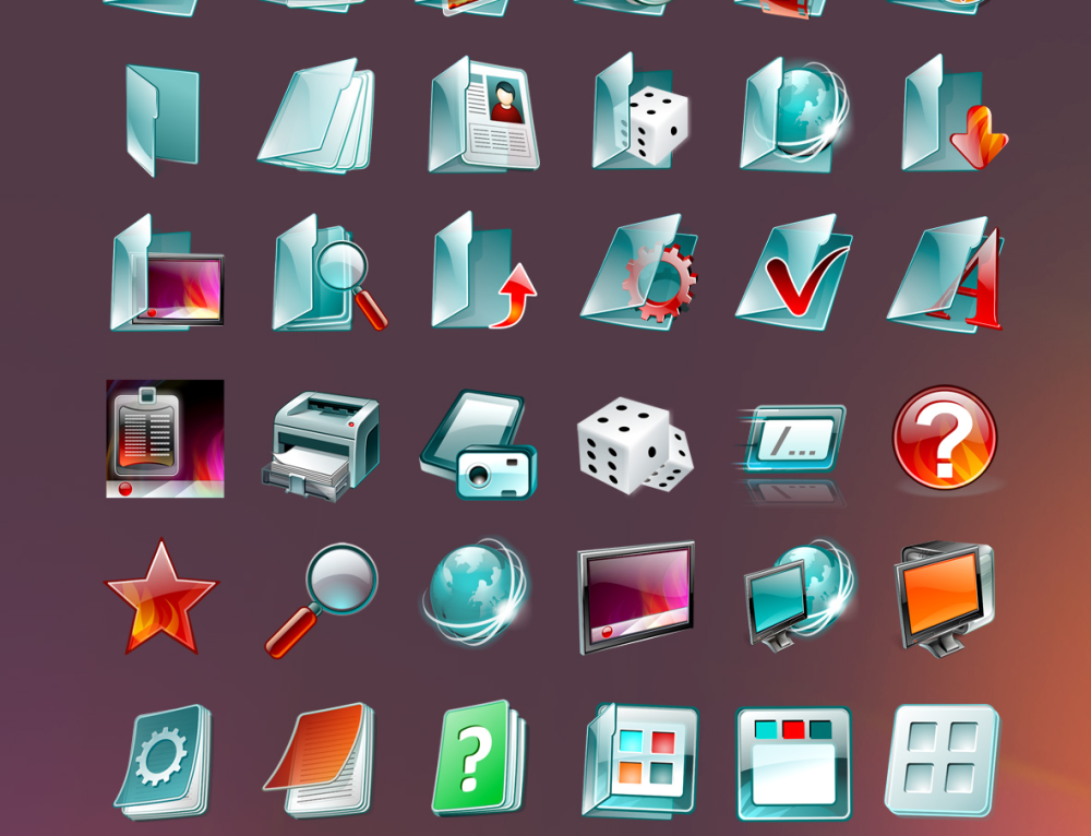Windows 11 Dark Folder Icons - SkinPack