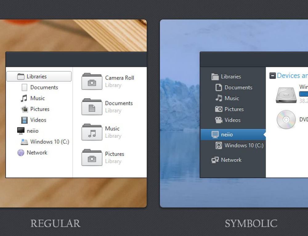 Windows 11 Dark Folder Icons - SkinPack