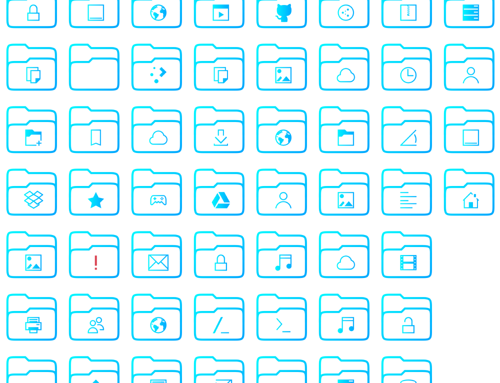 Windows 11 Dark Folder Icons - SkinPack