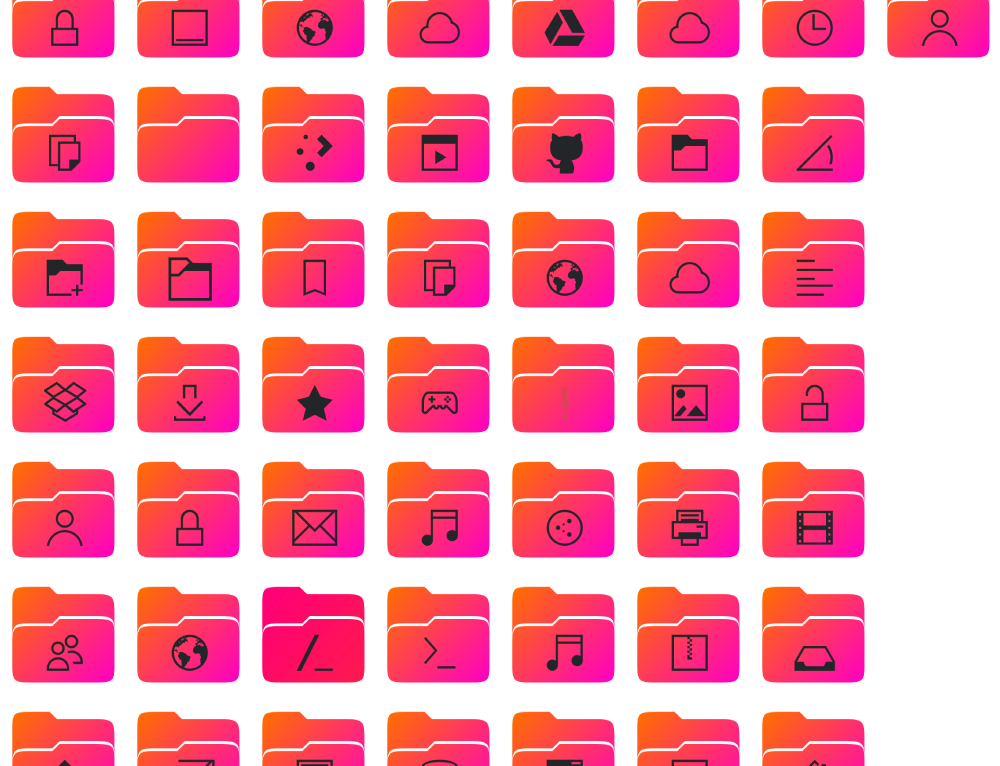 Windows 11 Pink Folder Icons - SkinPack