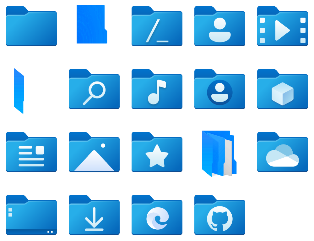 Windows 11 Pink Folder Icons - SkinPack