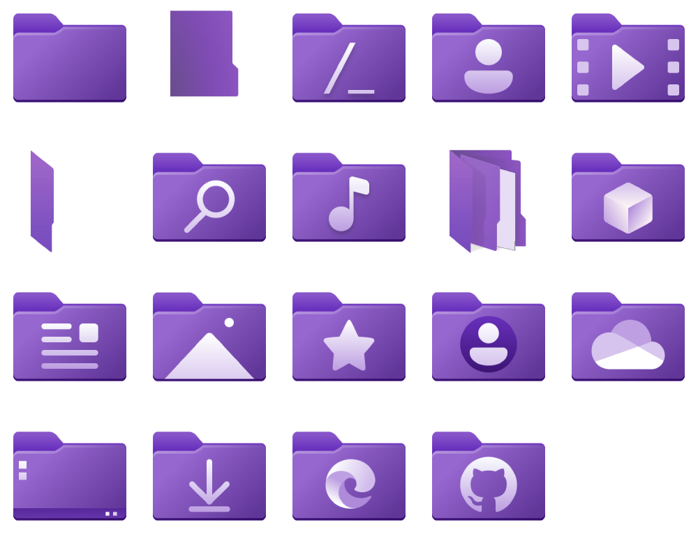 Windows 11 Pink Folder Icons - SkinPack