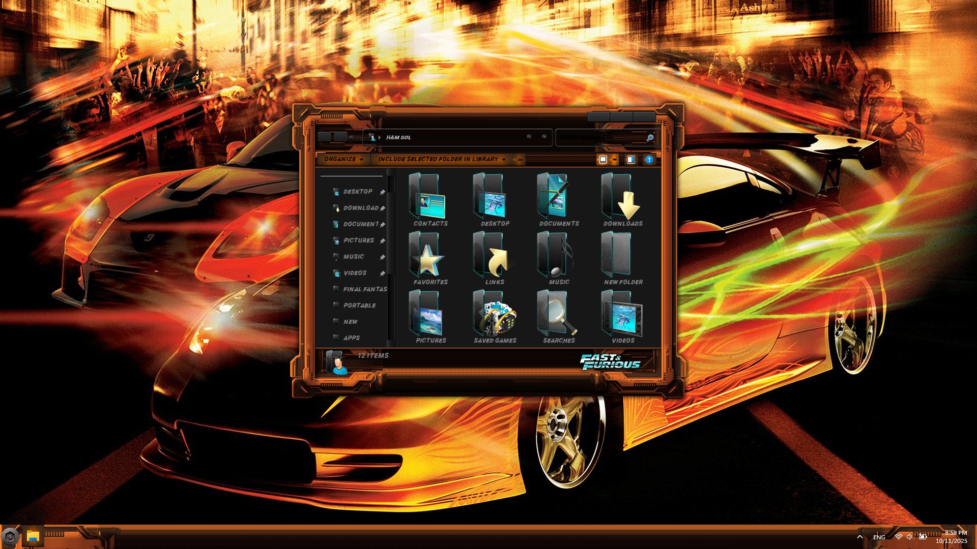 FAST & FURIOUS Premium SkinPack for WindowBlinds - SkinPack