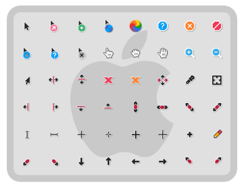 MacOS Pixel Light Cursor Pack - SkinPack