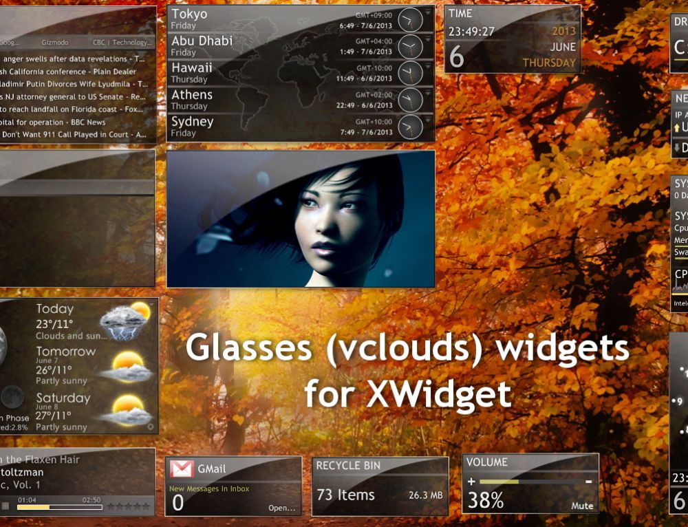 Mond for Rainmeter - SkinPack